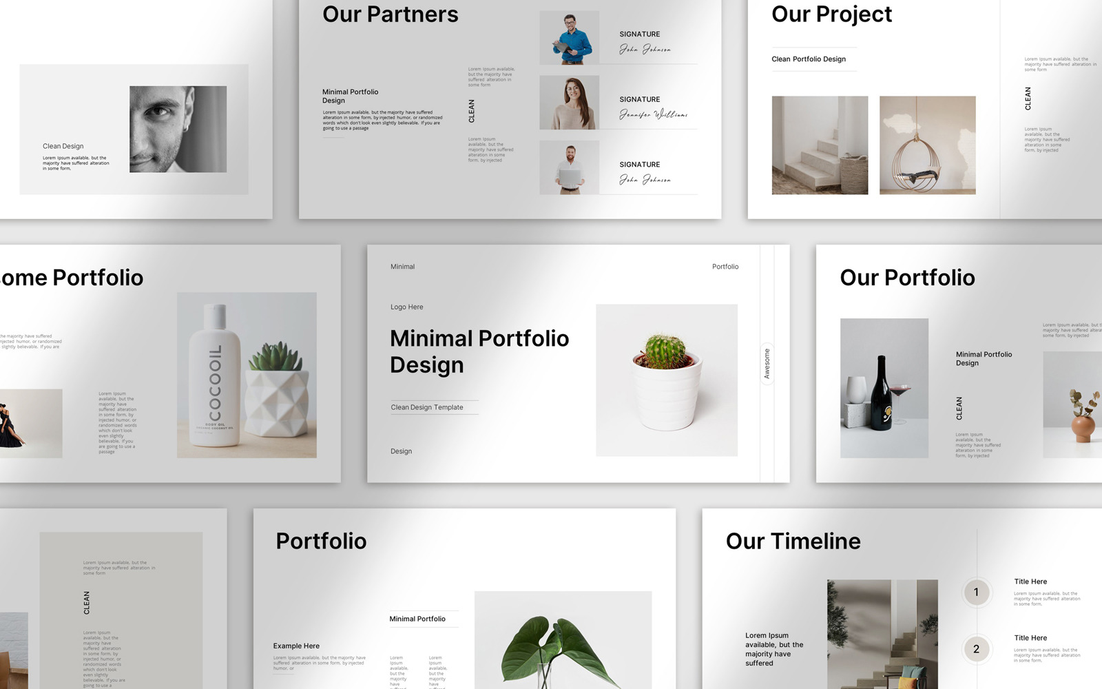 Minimal Portfolio Presentation Layout - TemplateMonster