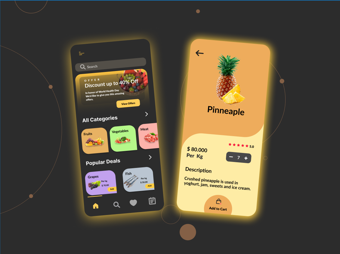Food Delivery App Mobile UI #310726 - TemplateMonster