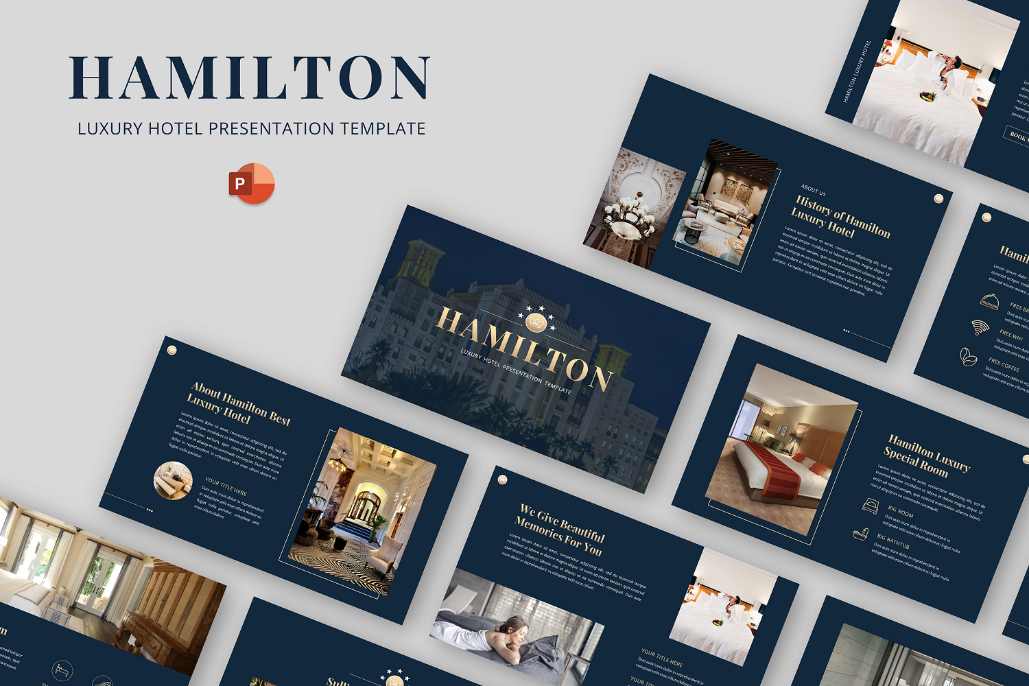 Hamilton - Luxury Hotel Powerpoint Template - TemplateMonster