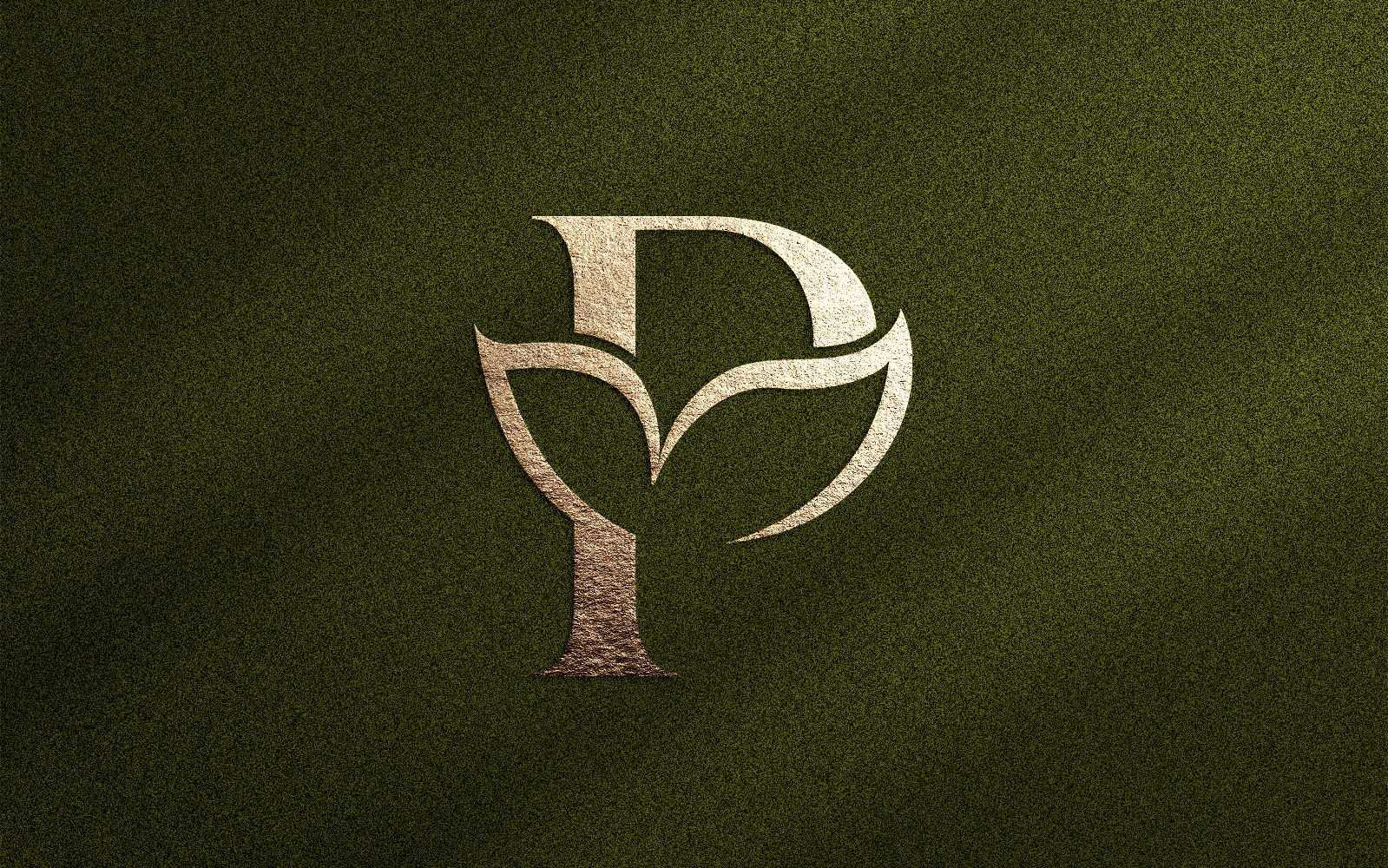 Floral Beauty Logo Leaf Natural Letter P - TemplateMonster