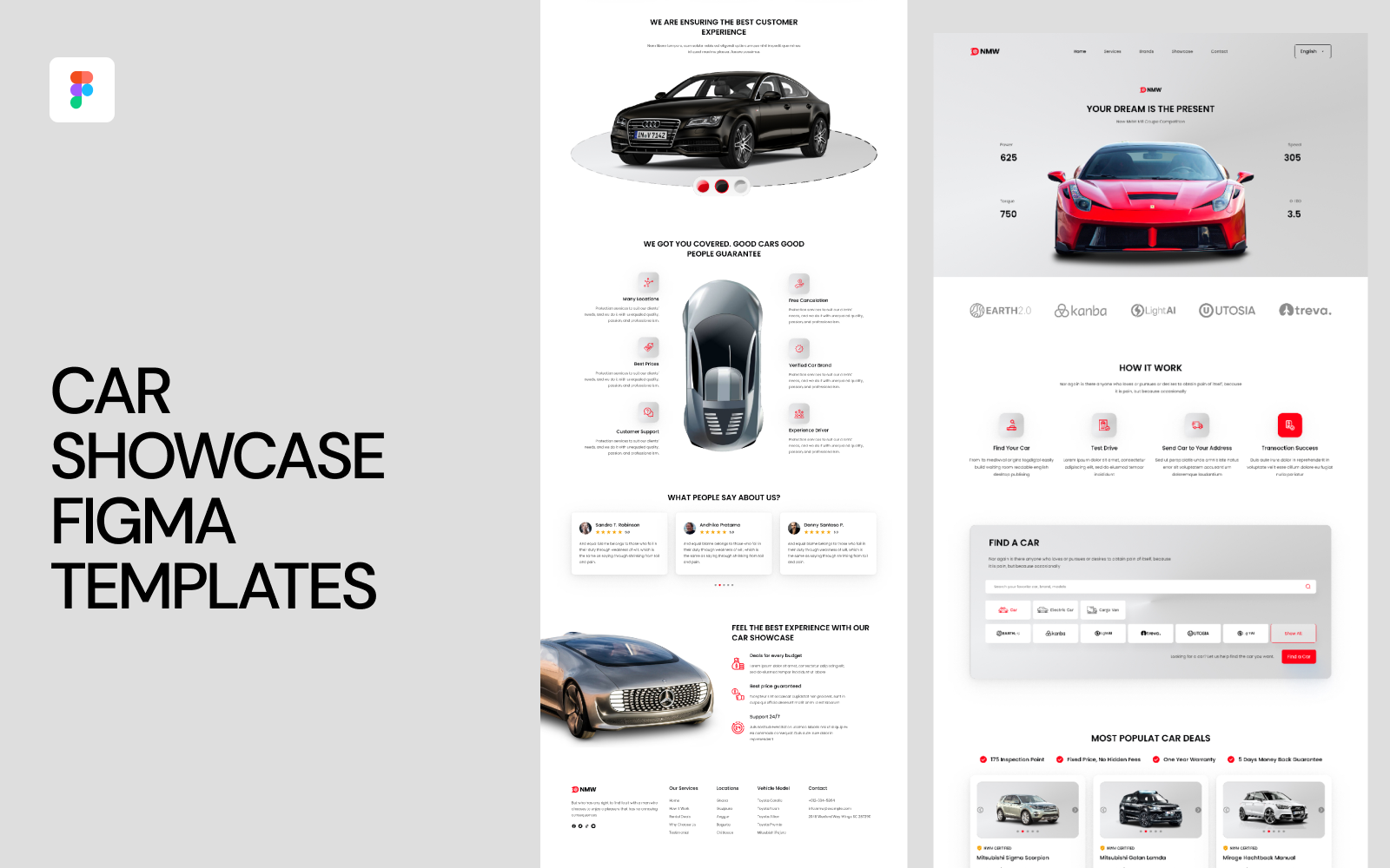 Car Showcase Figma Template #311243 - TemplateMonster