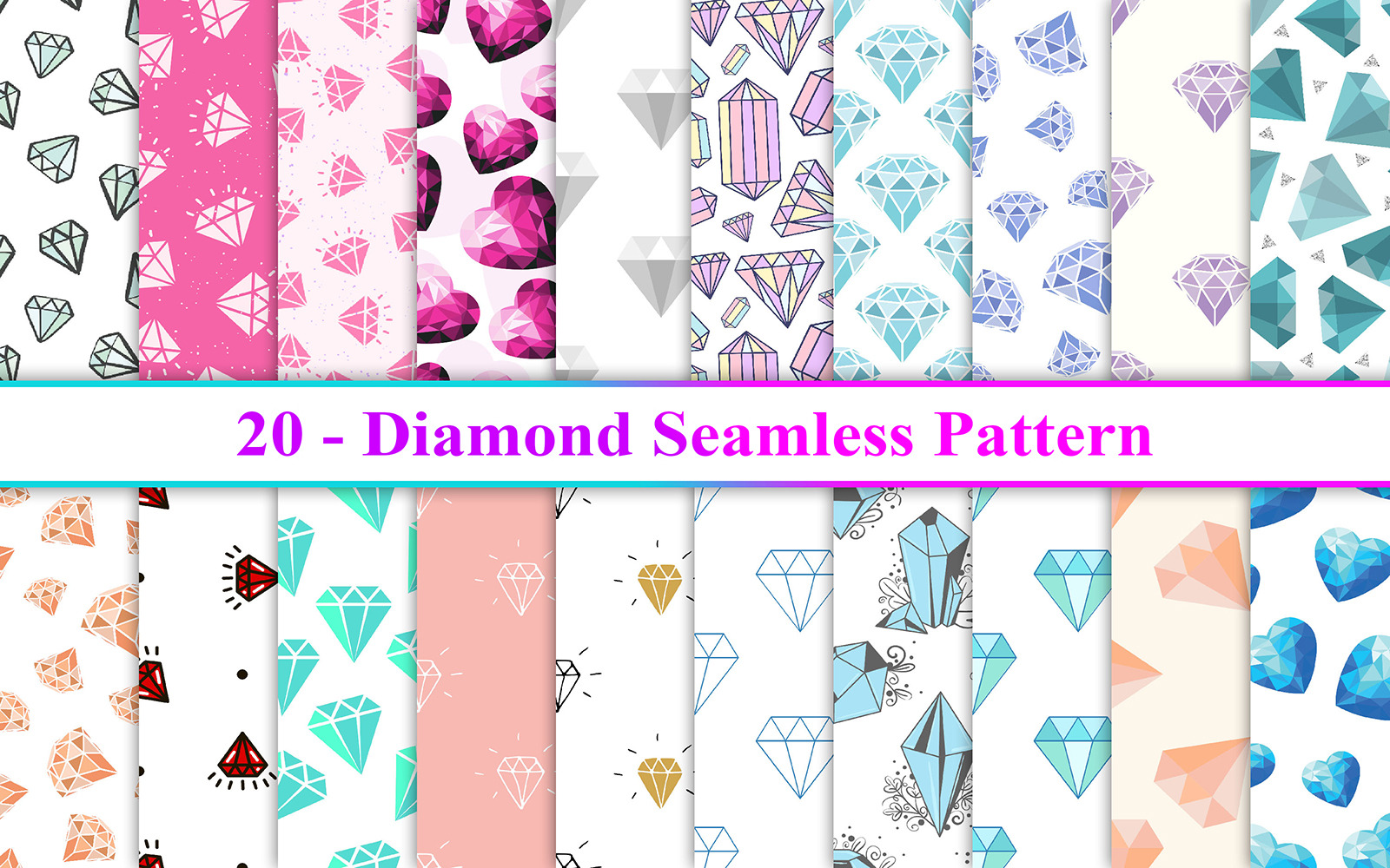 Diamond Seamless Pattern, Diamond Pattern - TemplateMonster