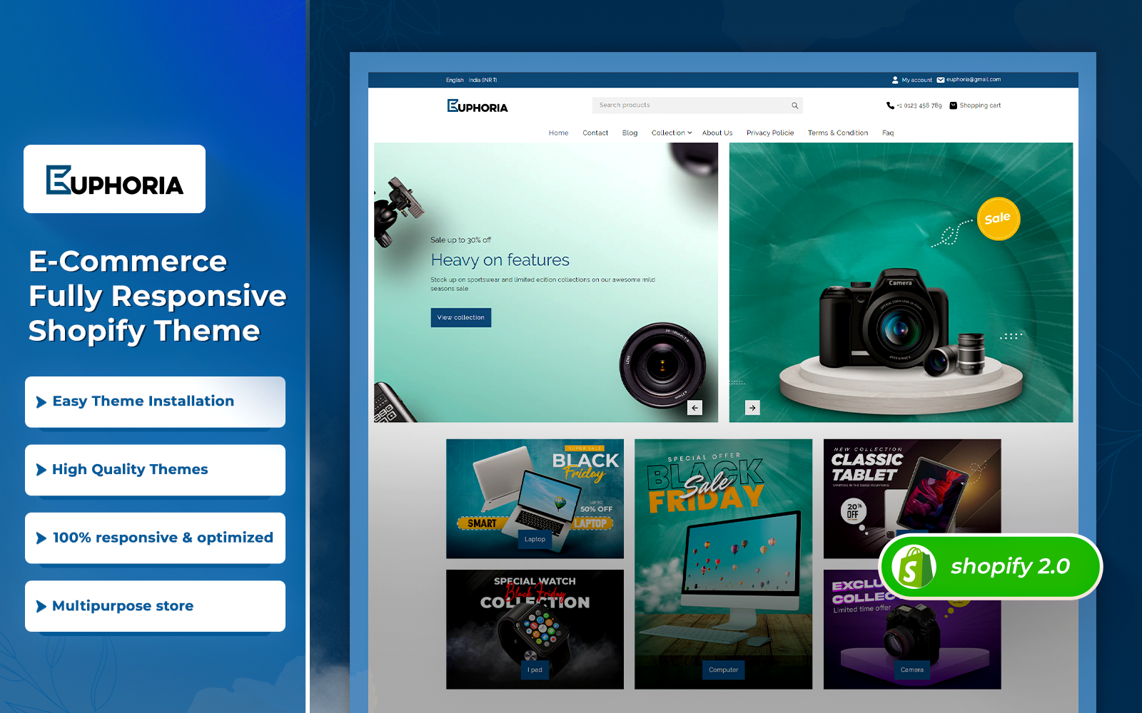 Euphoria - Multipurpose Electronics Shopify 2.0 Theme