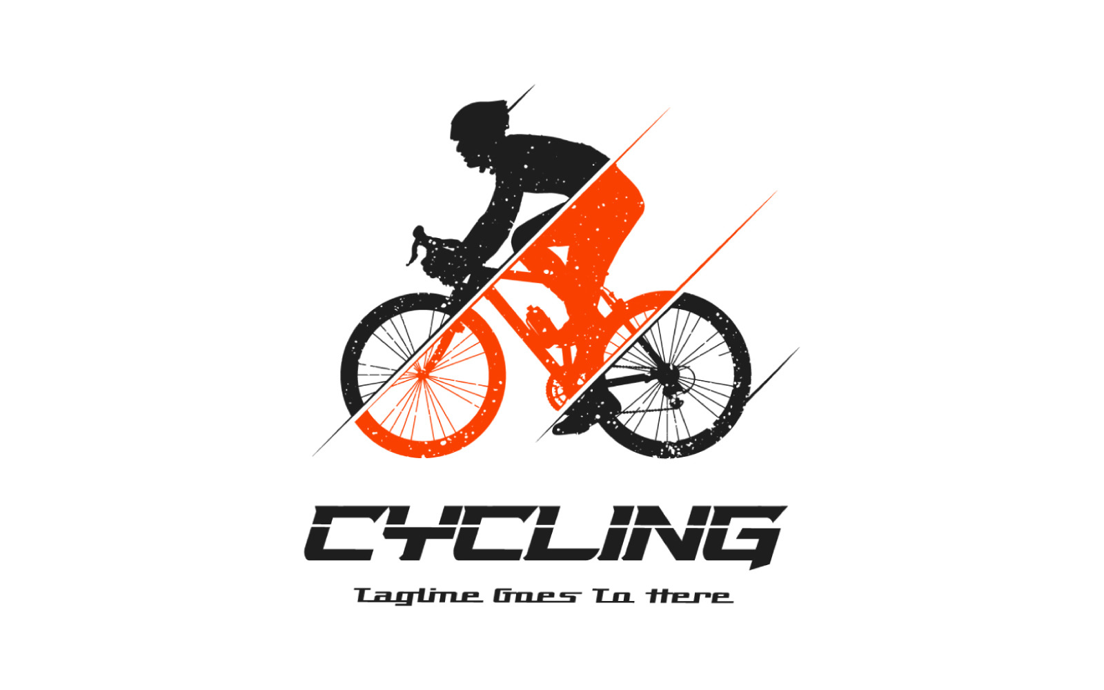 Fahrrad-Logo, Fahrrad-Logo, Fahrrad-Logo, Renn-Logo, Sport-Radsport ...