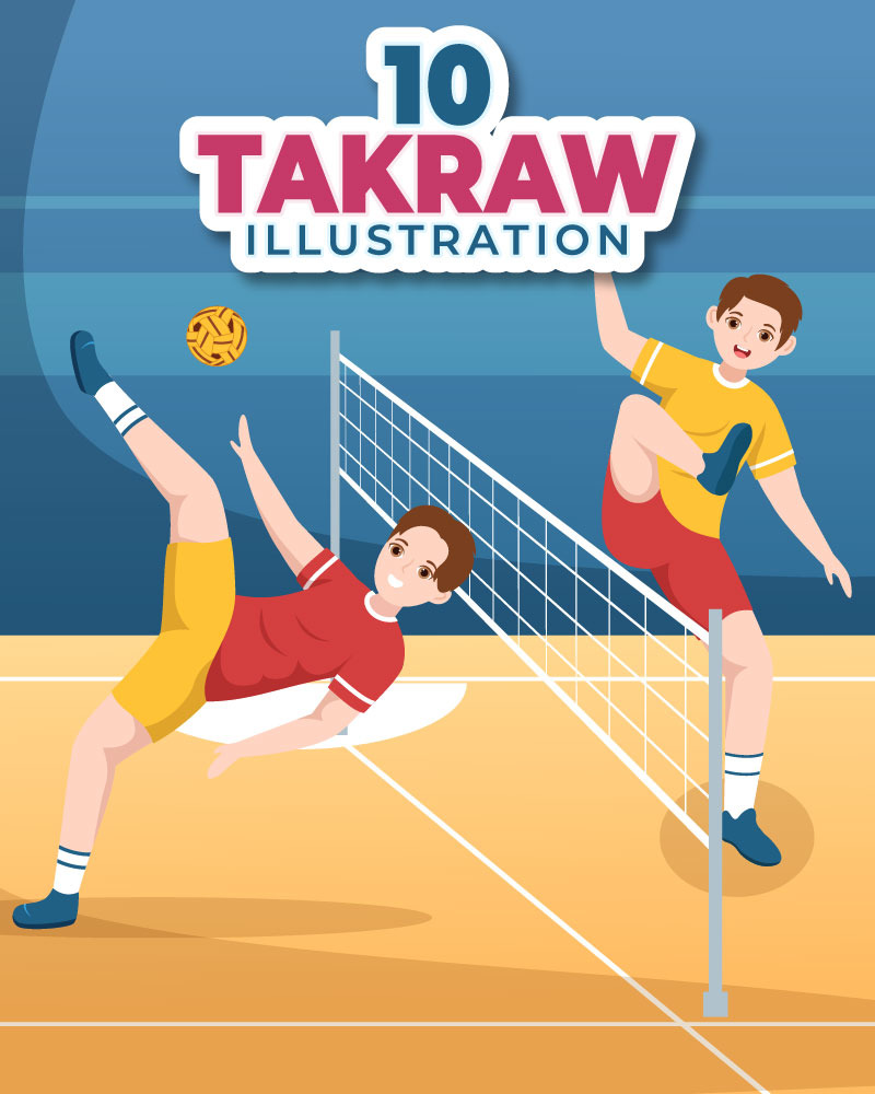 10 Takraw Sports Illustration #312231 - TemplateMonster