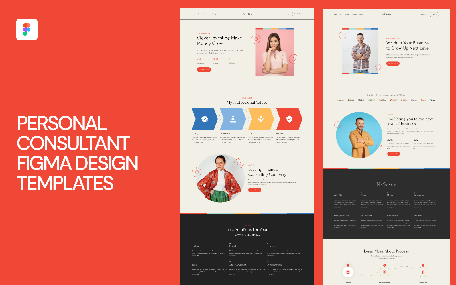 Personal Consultant Figma Design Templates - TemplateMonster