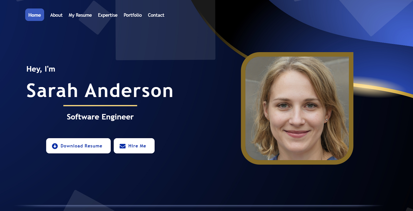 Portfolio Simple Modern Bootstrap HTML Website Template