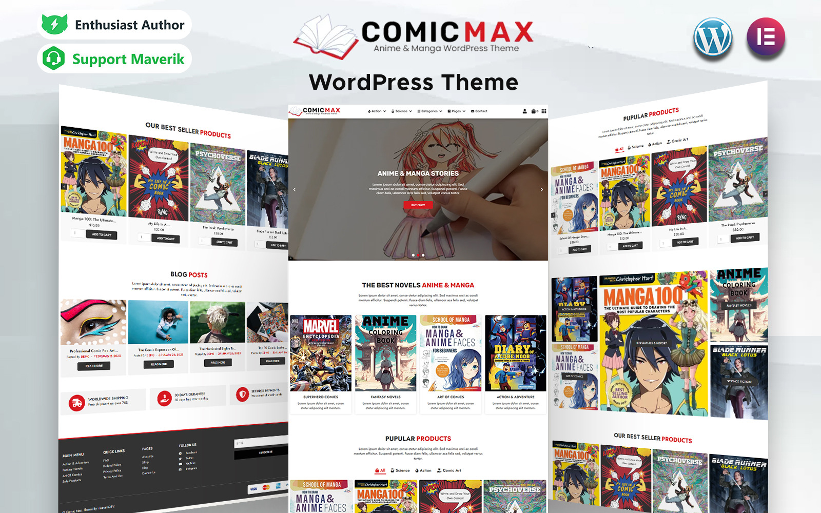Comic Max - Anime & Manga Stories WordPress Theme