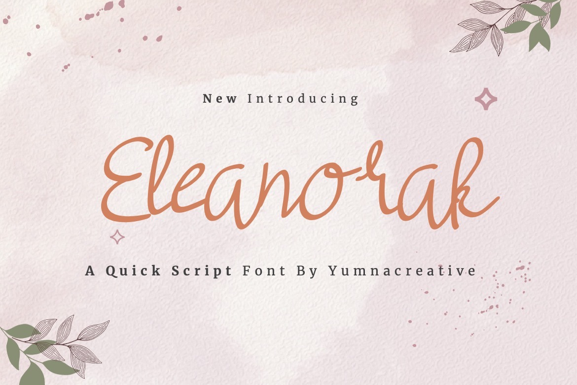 Eleanorak - Quick Script Font #313086 - TemplateMonster