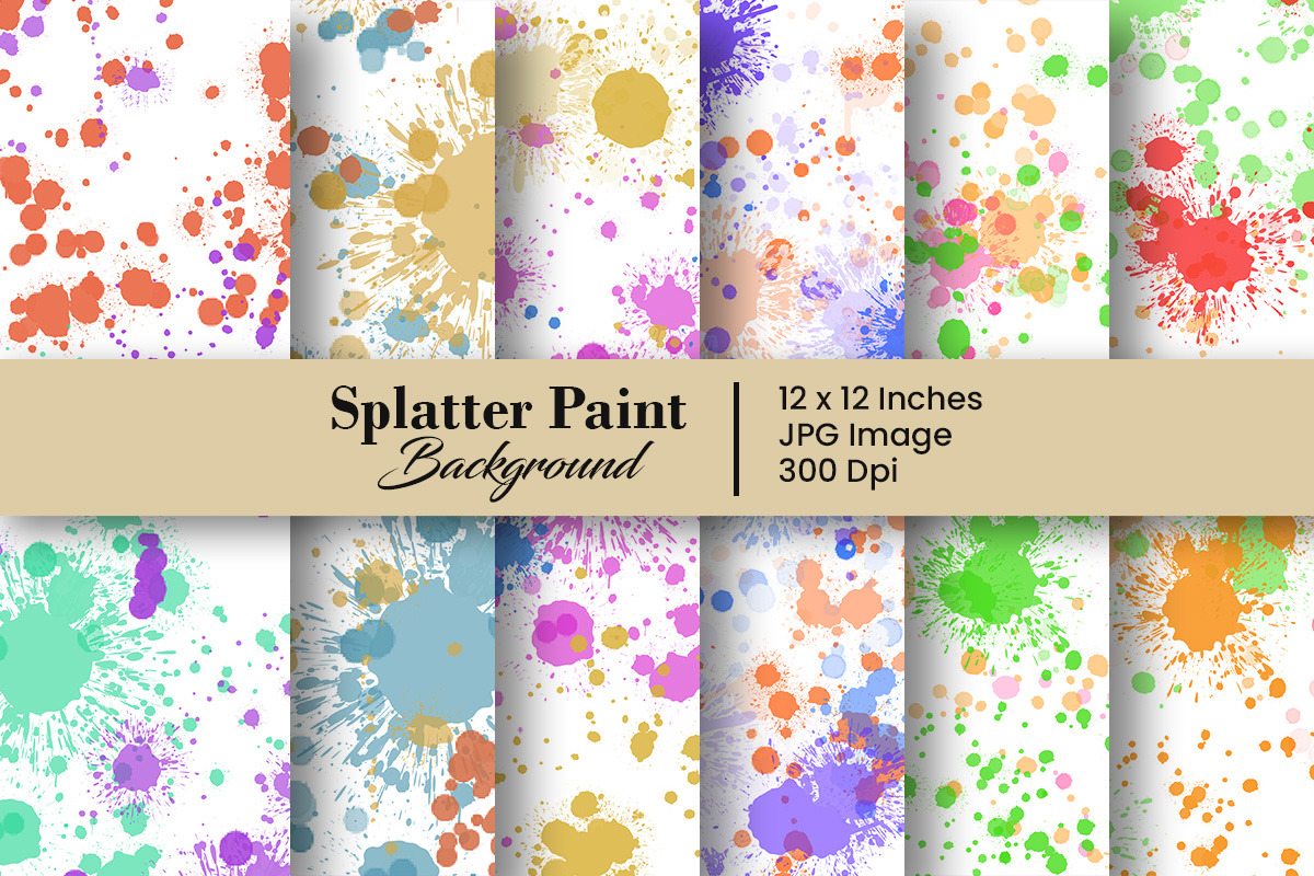 Colorful abstract paint splatter texture background and grunge splatter ...