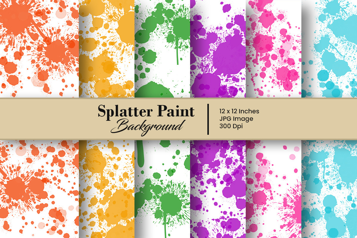 Colorful abstract paint splatter texture background or splatter digital ...