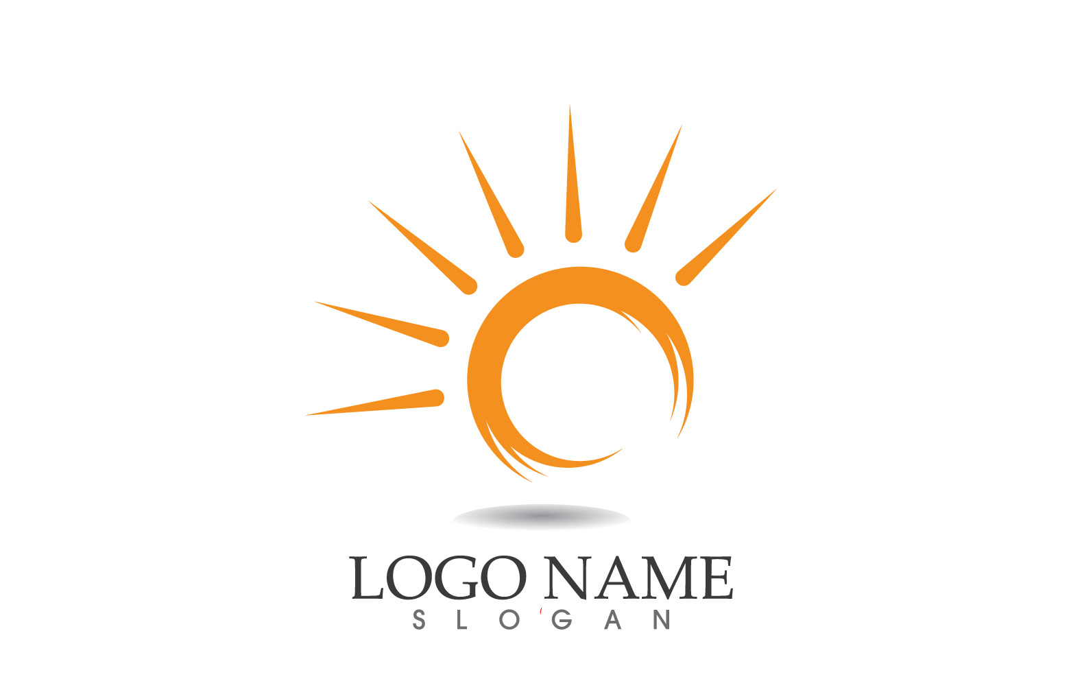 Sun vector logo and symbol template design v3