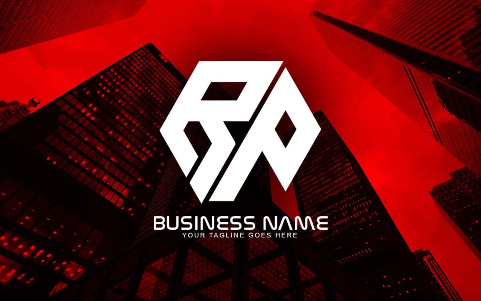 Professional Polygonal RP Letter Logo Design For Your Business - Brand ...