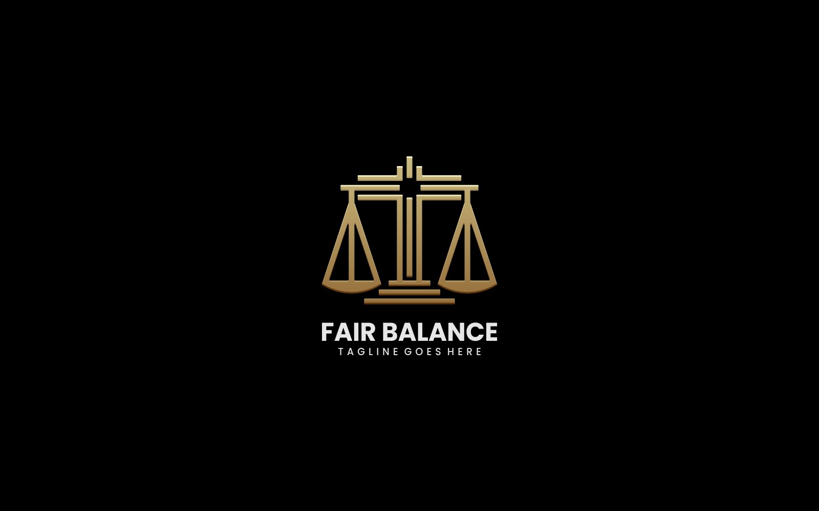 Fair Balance Line Art Logo #315398 - TemplateMonster