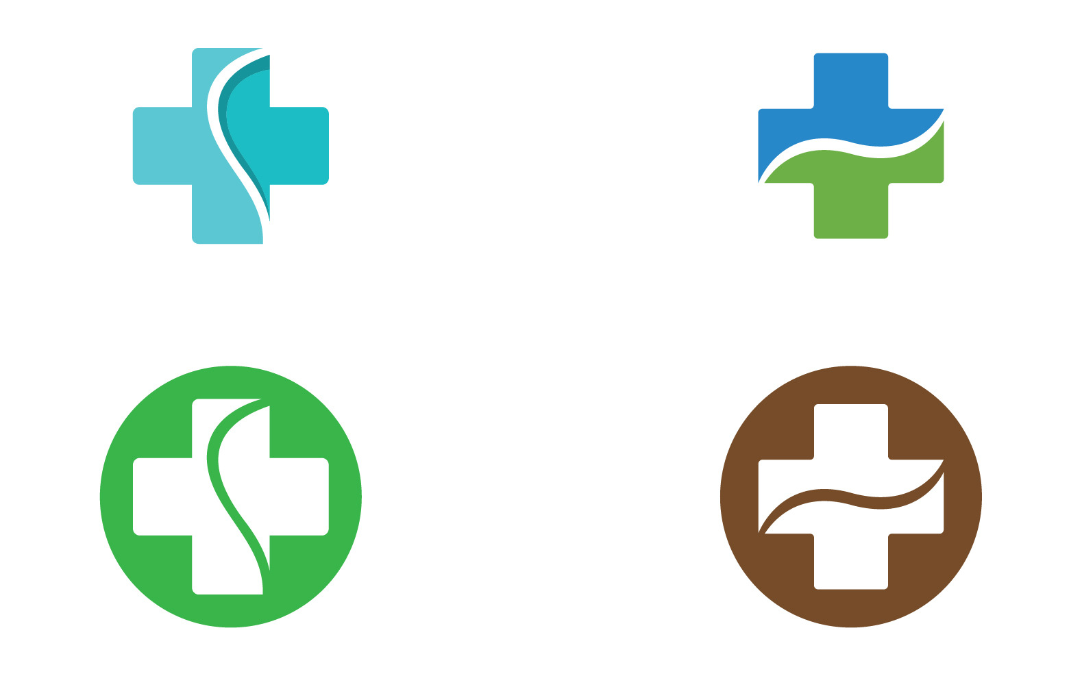 Medical cross Hospital logo vector symbol design v19