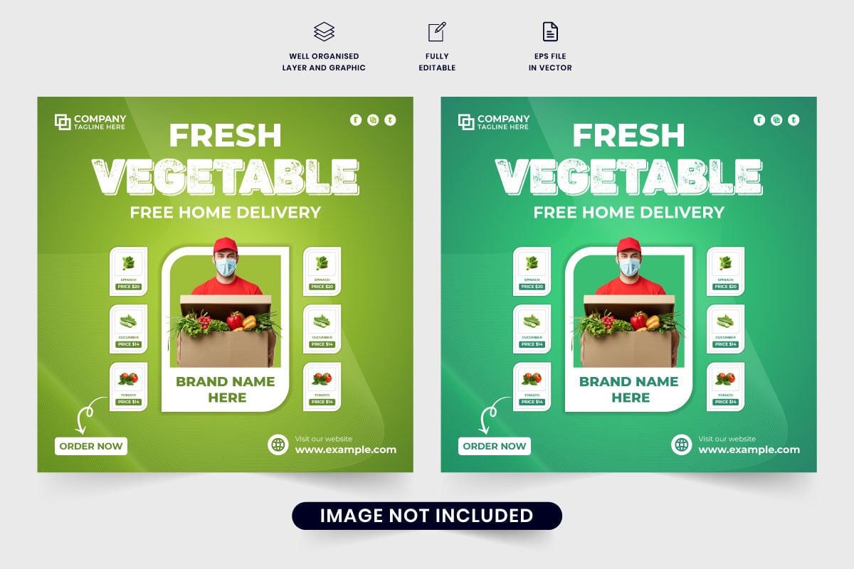 Vegetable delivery service template #315720 - TemplateMonster