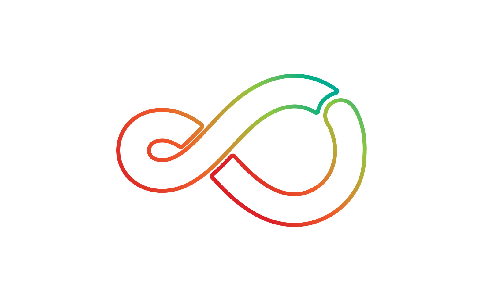 Infinity loop line logo symbol vector v3 - TemplateMonster