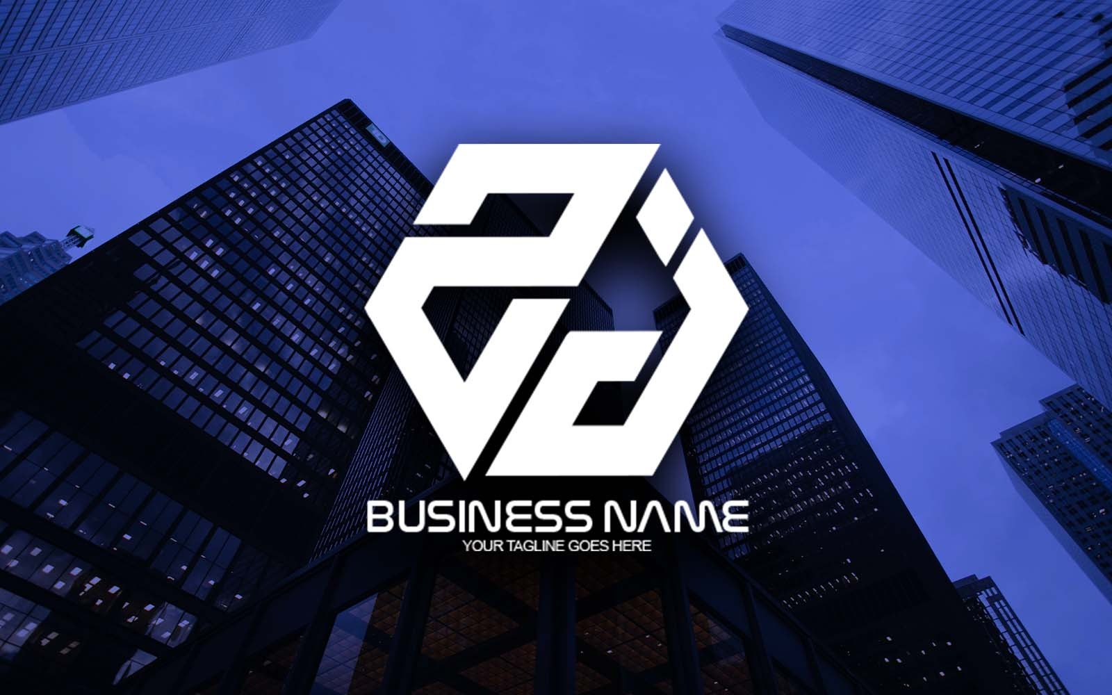 Professional Polygonal ZJ Letter Logo Design For Your Business - Brand ...