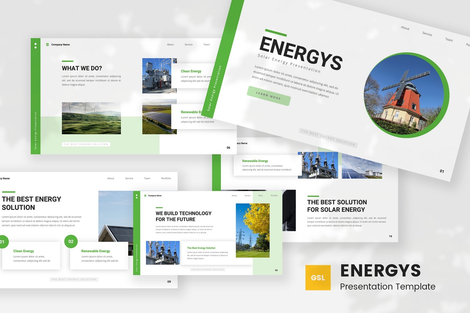 Energys — Solar Energy Google Slides Template