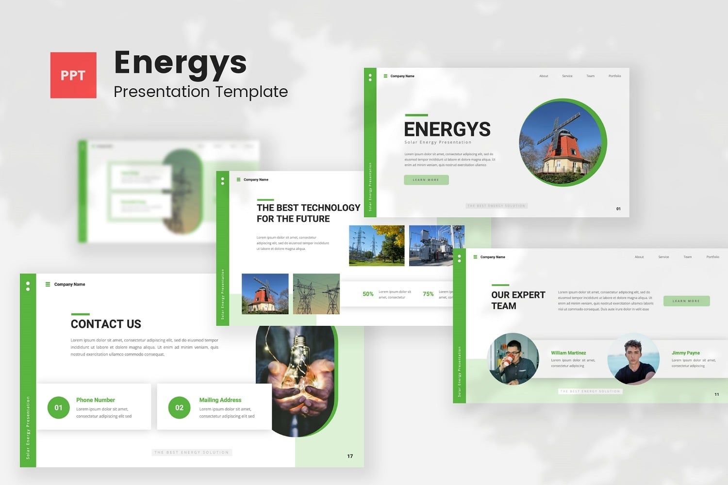 Energys — Solar Energy Powerpoint Template - TemplateMonster