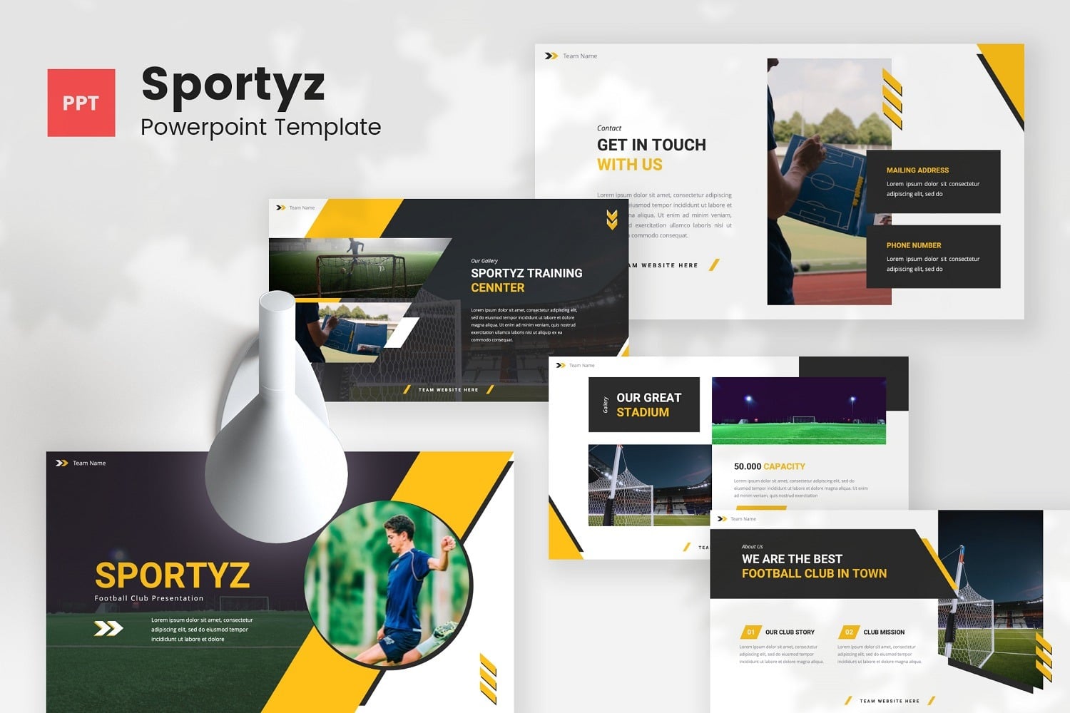 Sportyz — Football Club Powerpoint Template - TemplateMonster