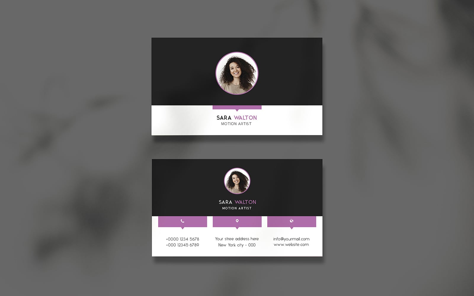 Creative Individual Profile Business Card Template