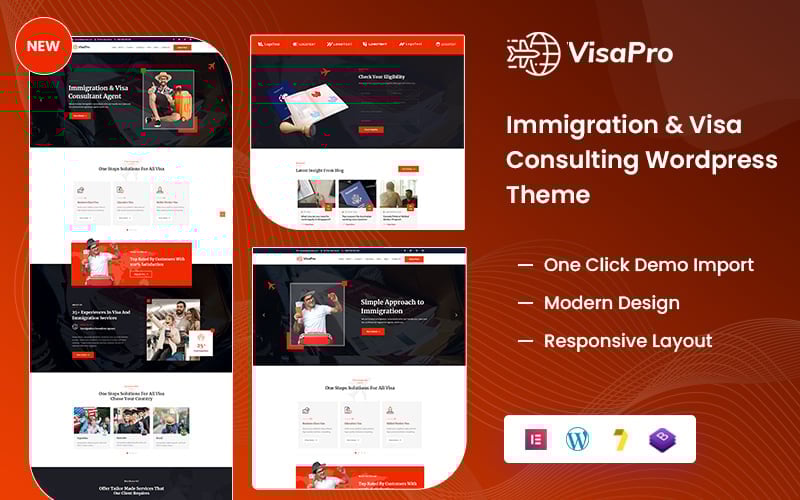 Visa & Immigration Service WordPress Theme