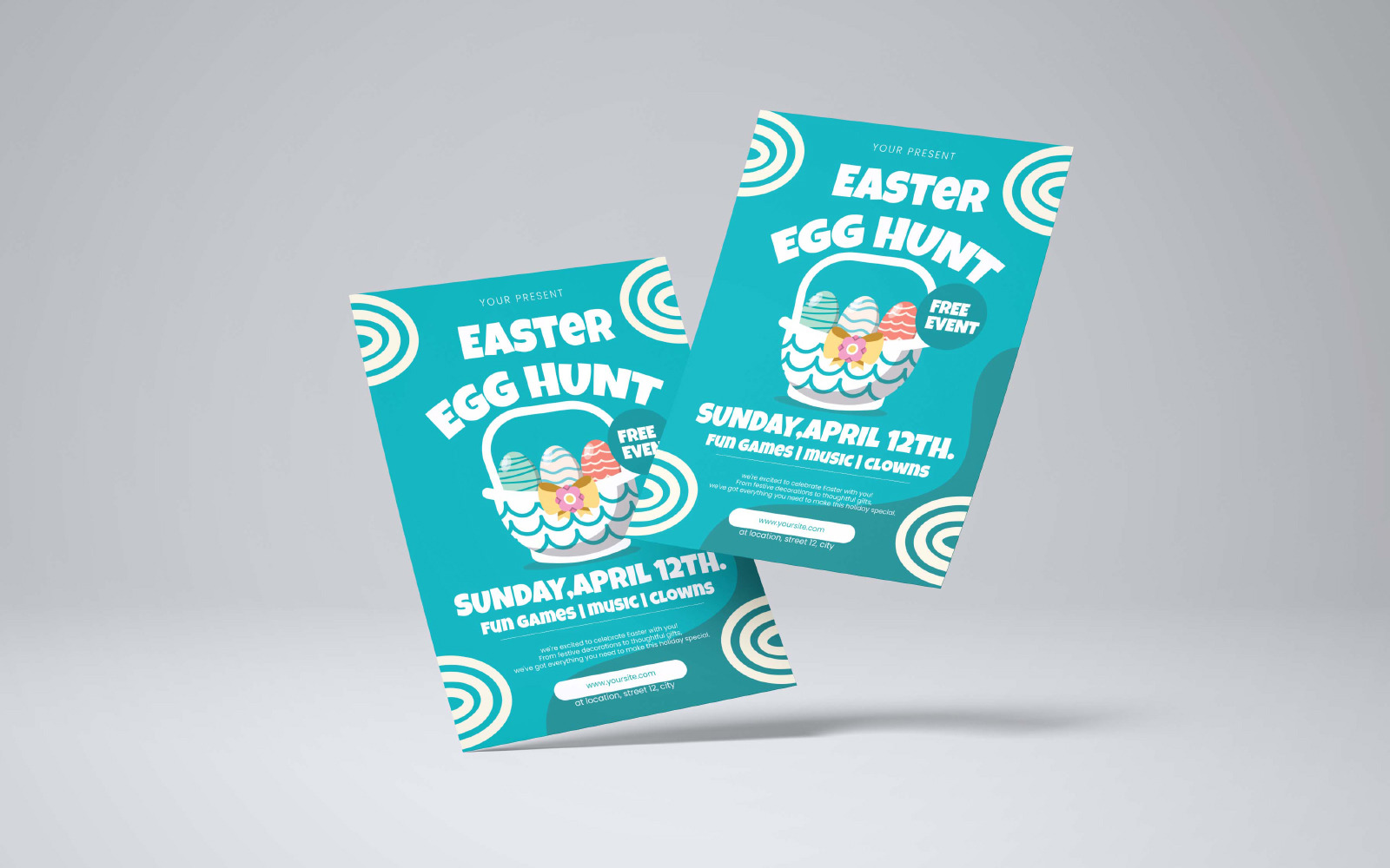 Easter Egg Hunt Flyer Template Design 2 - TemplateMonster