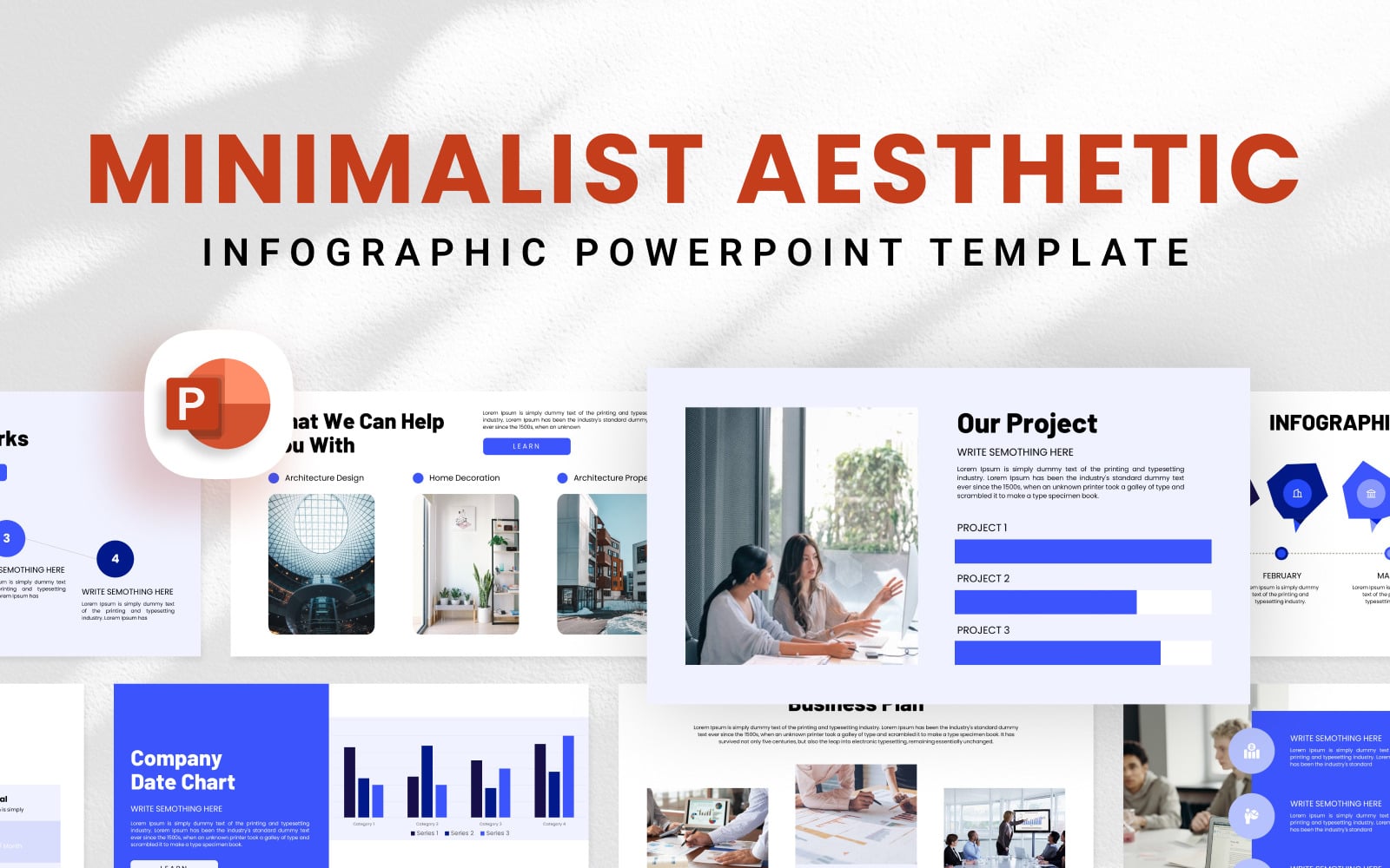 Modèle de présentation d'infographie esthétique minimaliste