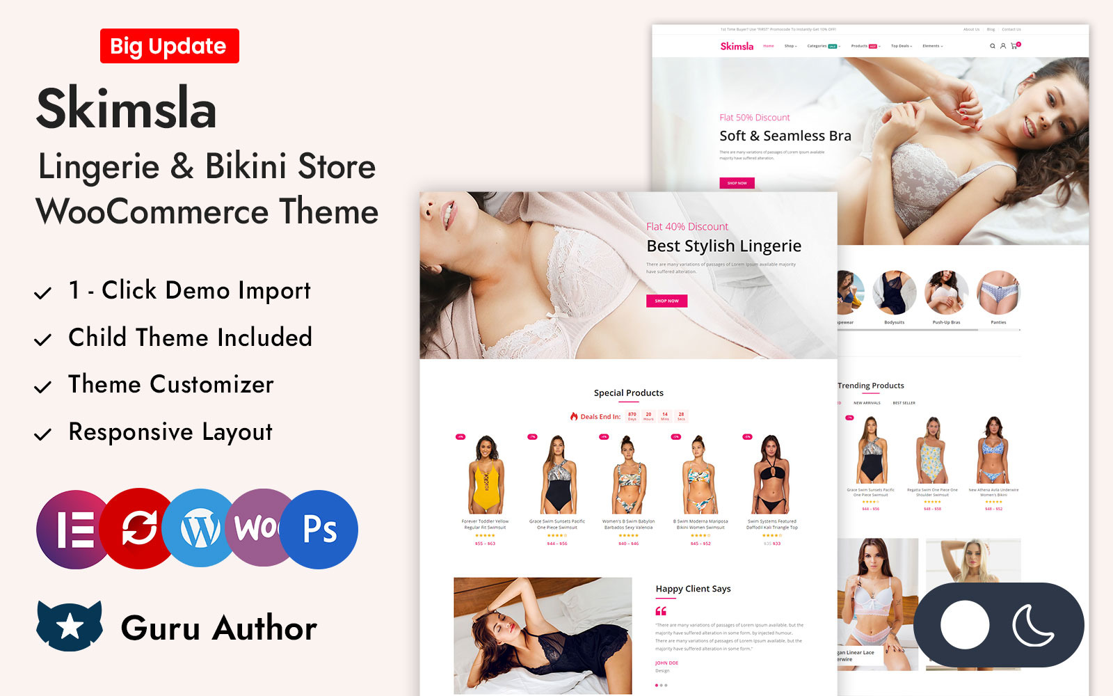 Skimsla - Lingerie & Underwear Elementor WooCommerce Responsive Theme