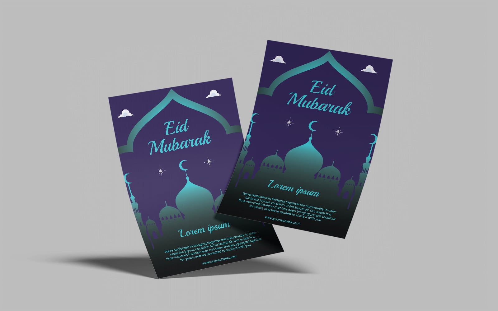Eid Mubarak Flyer Template 3 #319820 - TemplateMonster