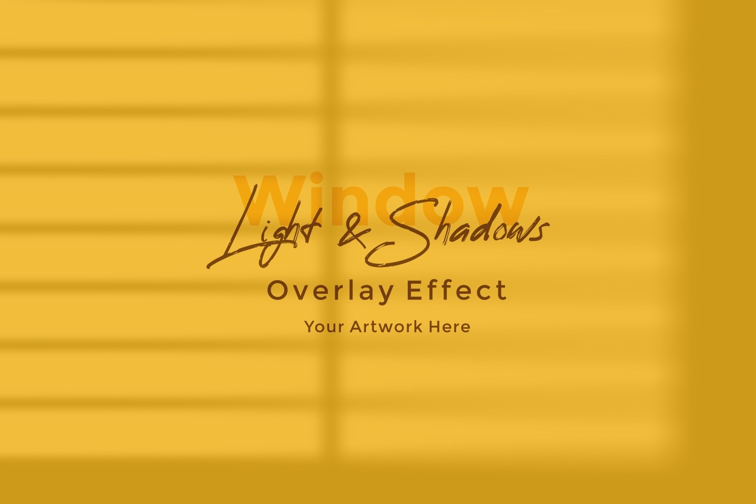 Window Sunlight Shadow Overlay Effect Mockup 284