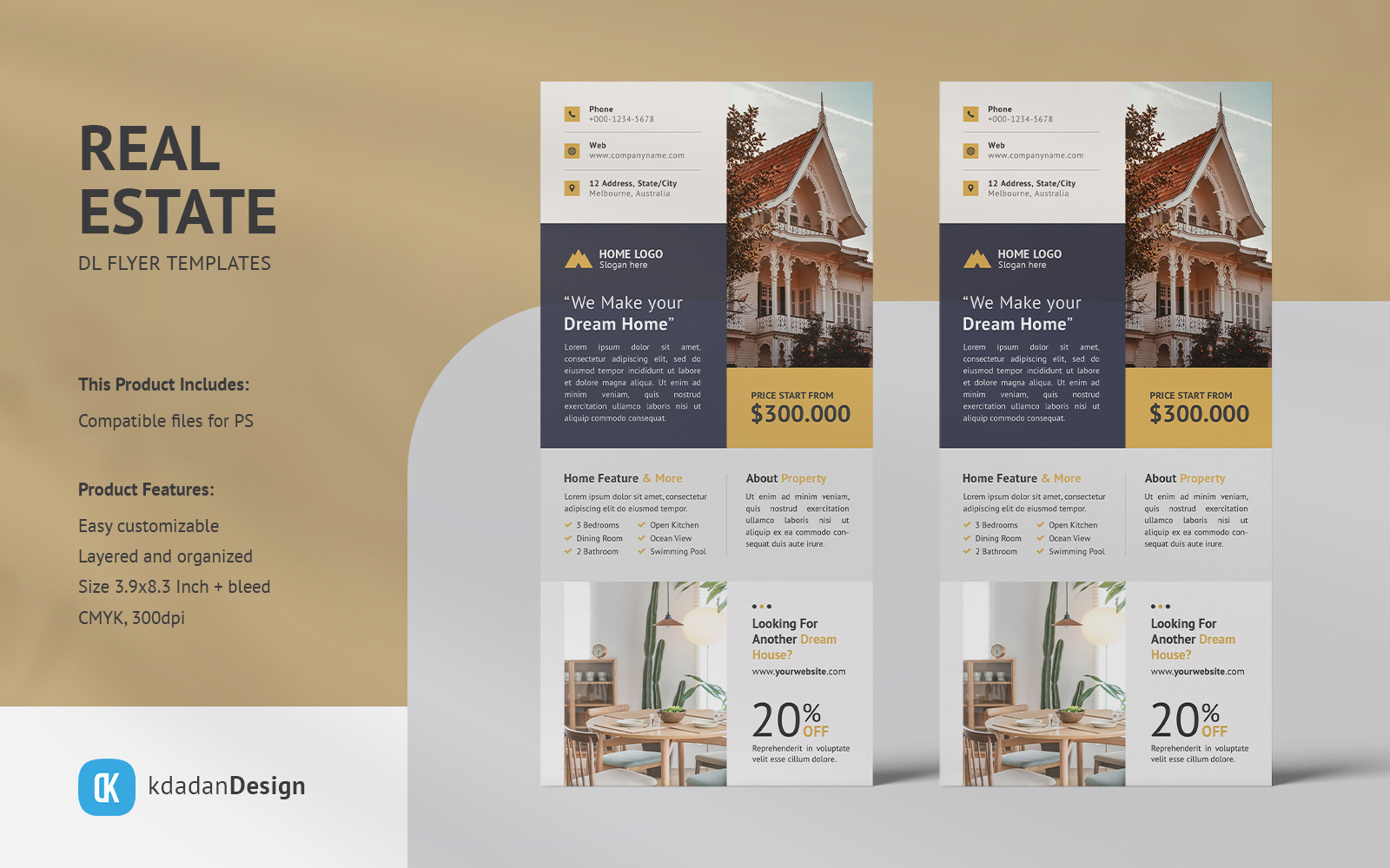 Real Estate DL Flyers Vol 57 #320786 - TemplateMonster