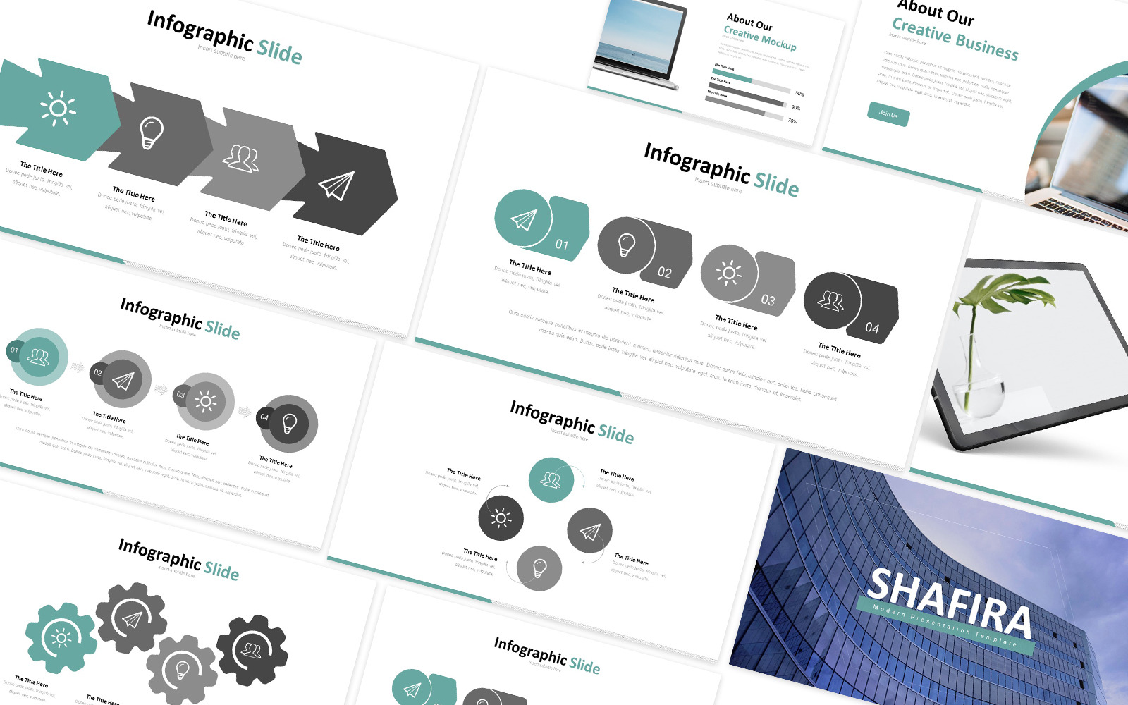 Modèle Powerpoint moderne Sharifa #321326 - TemplateMonster