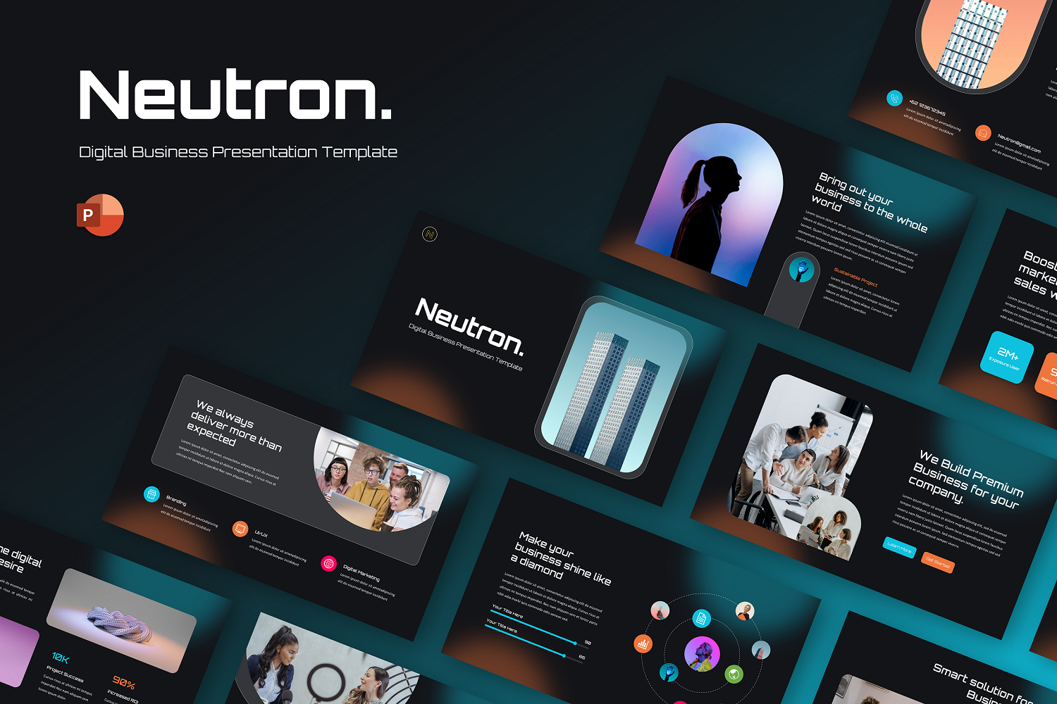 Neutron - Digital Business Powerpoint Template
