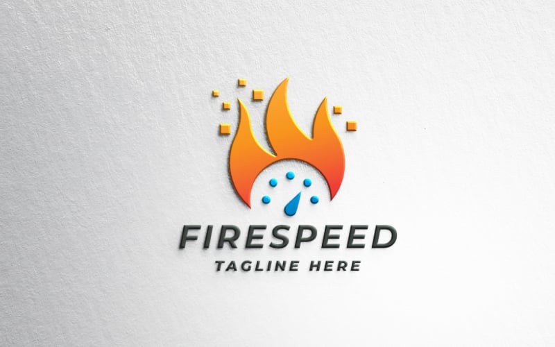 Fire Speed Logo Pro Template #321527 - TemplateMonster