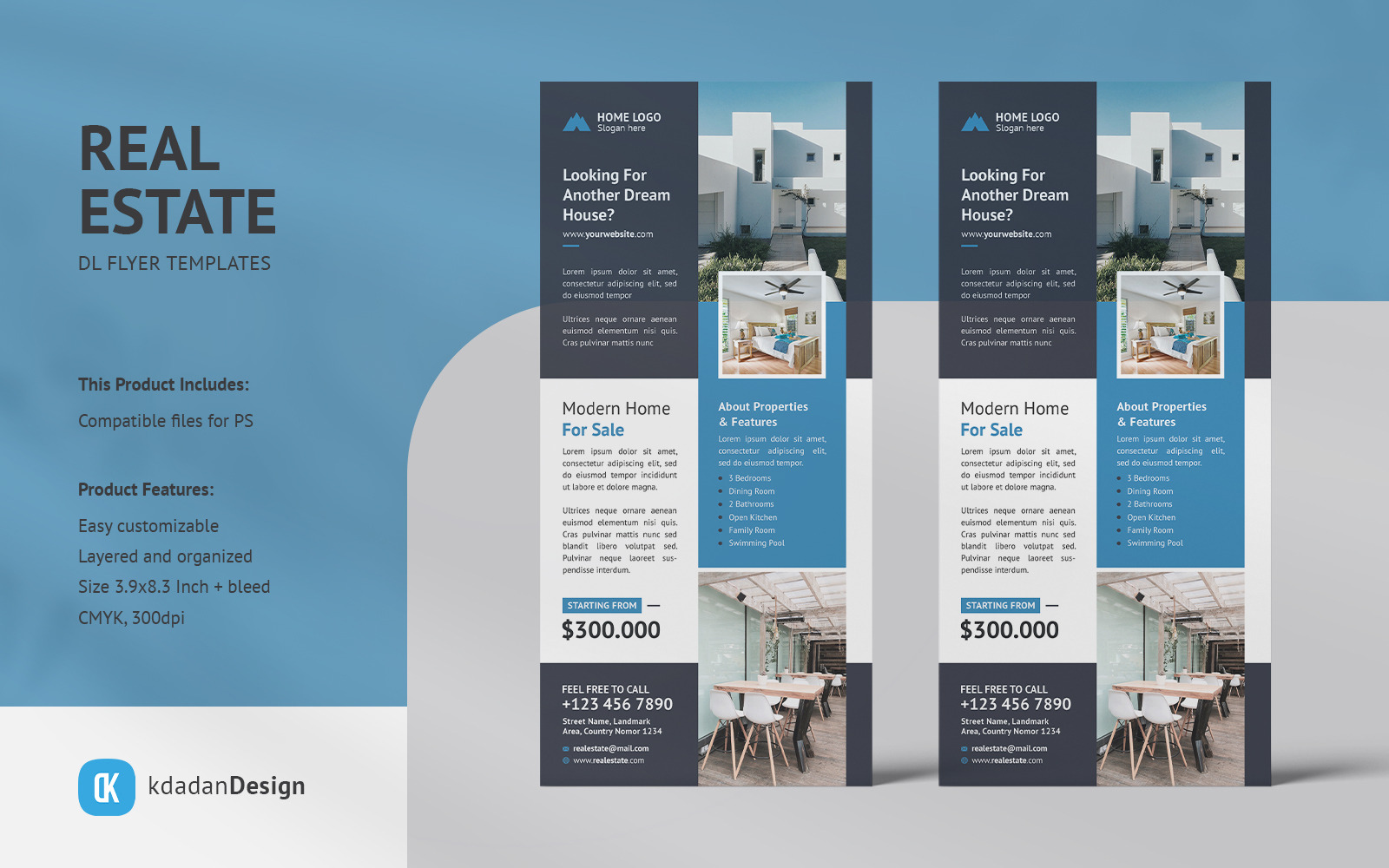 Real Estate DL Flyers Vol 58 #321722 - TemplateMonster