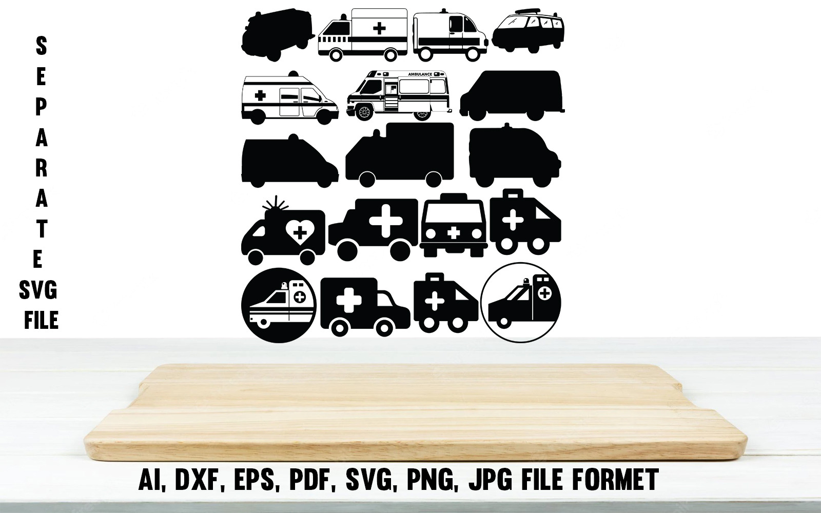 Ambulance SVG, Emergency Ambulance PNG - TemplateMonster