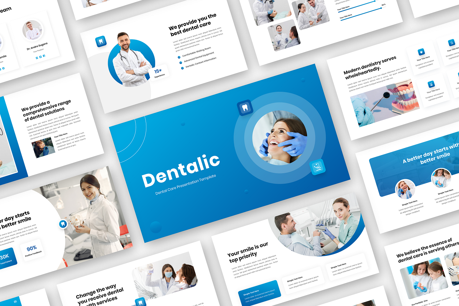 Odontoiatria - Modello Powerpoint per cure odontoiatriche e salute