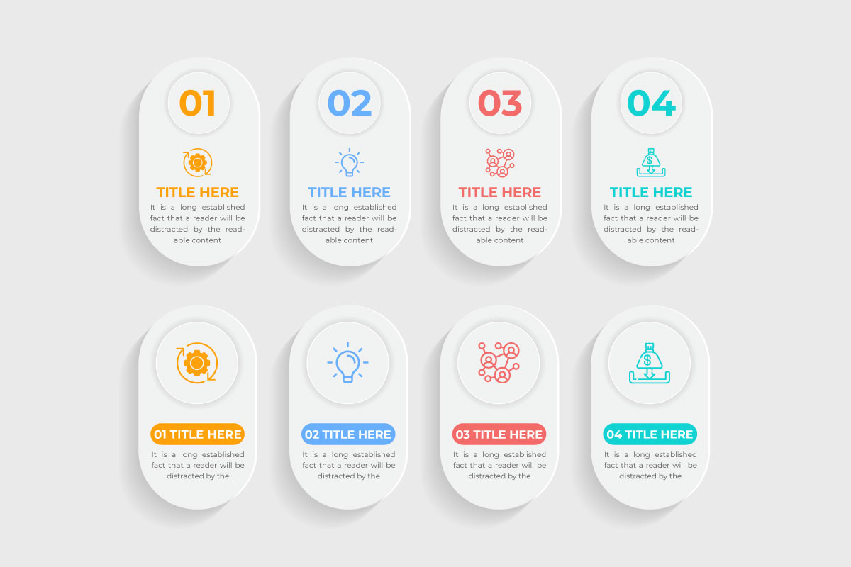 Modern workflow info graph chart vector - TemplateMonster