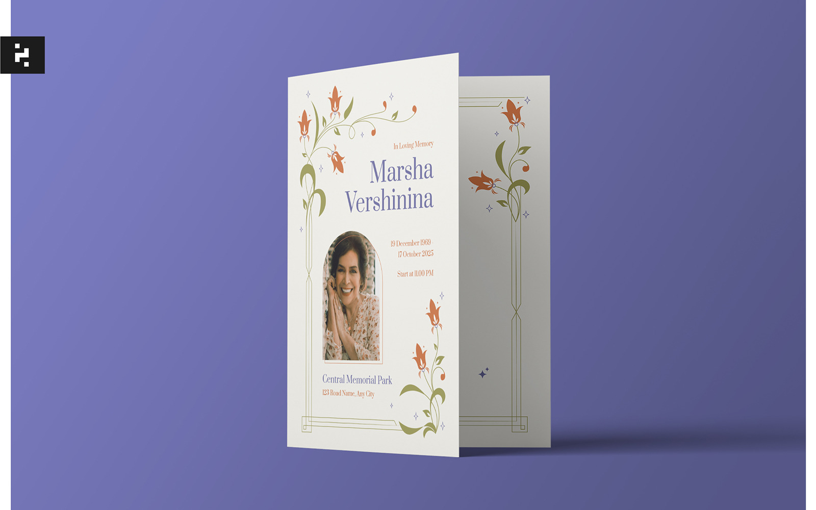 Modelo de Programa de Funeral Floral - TemplateMonster