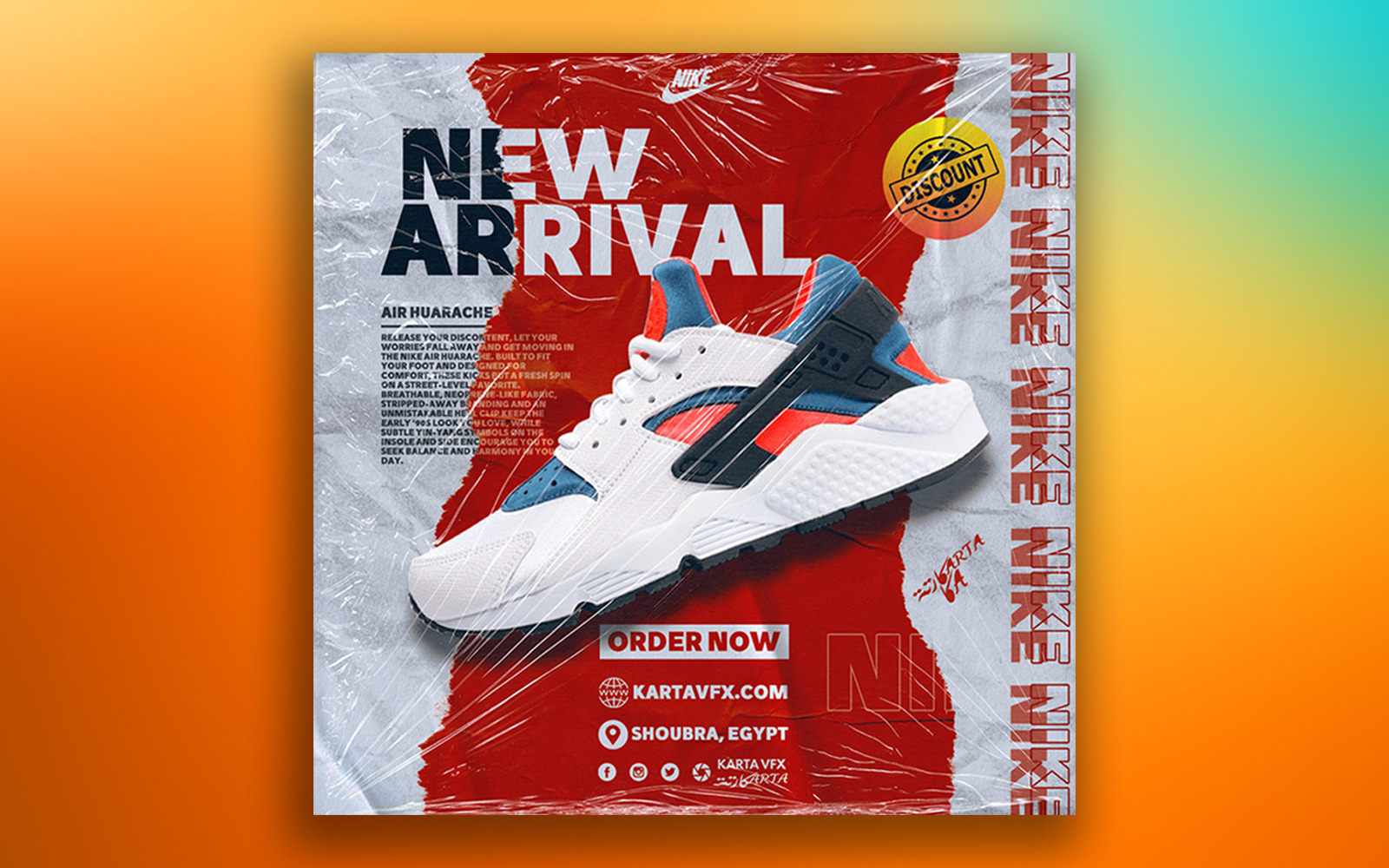 Shoes Social Media Post Design #322507 - TemplateMonster