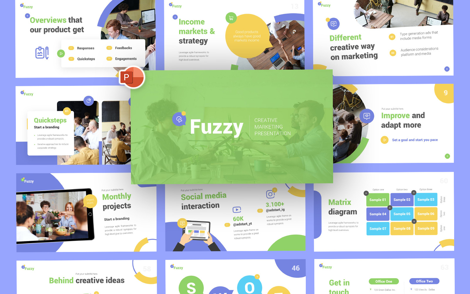 Fuzzy Business Marketing PowerPoint Template