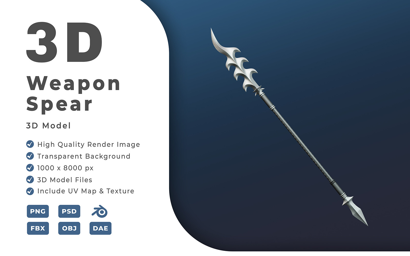 Weapon Spear Game 3D Models #323158 - TemplateMonster