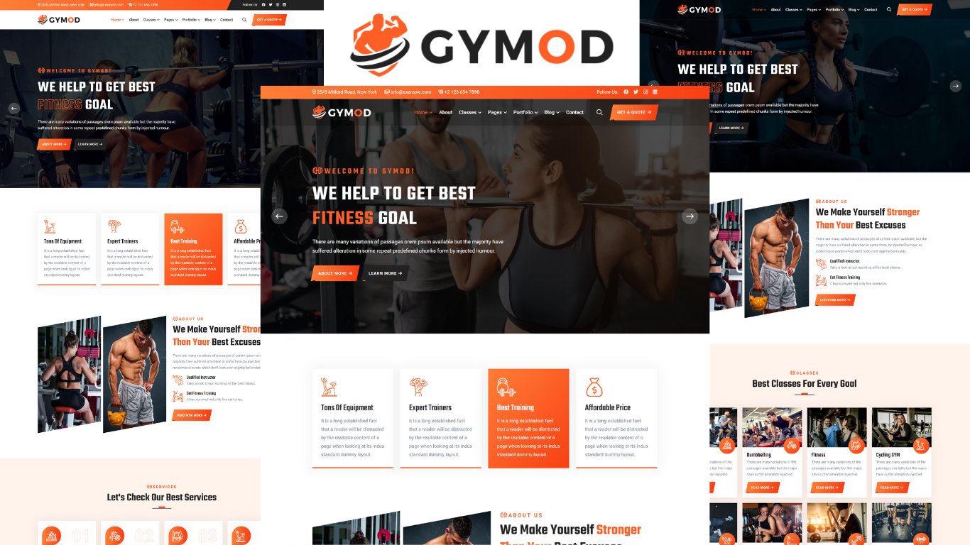 Gymod - Gym and Fitness HTML5 Template - TemplateMonster