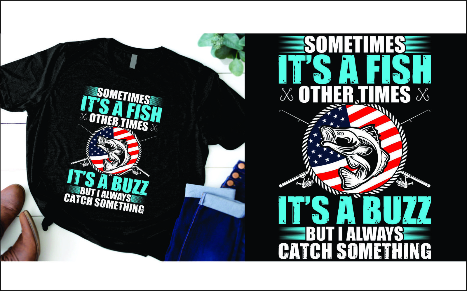 Sometime its a fish other times its a buzz but i always catch something