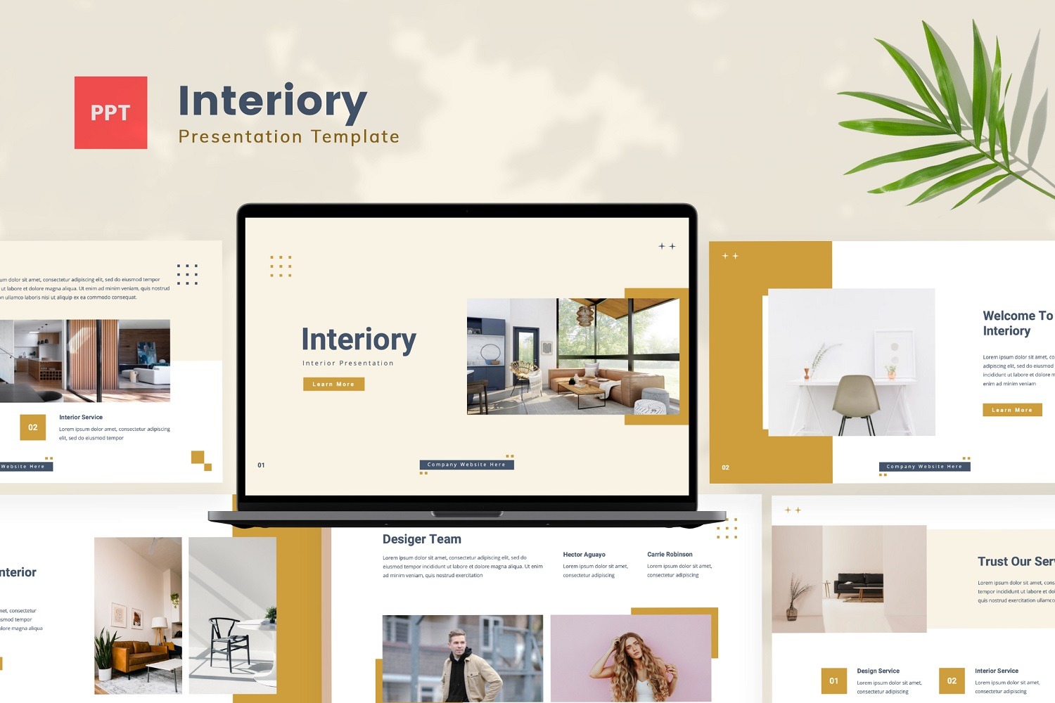 Interiory — Interior Powerpoint Template - TemplateMonster