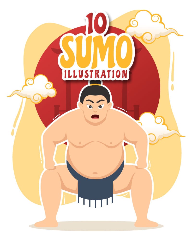 10 Sumo Wrestler Illustration #324923 - TemplateMonster