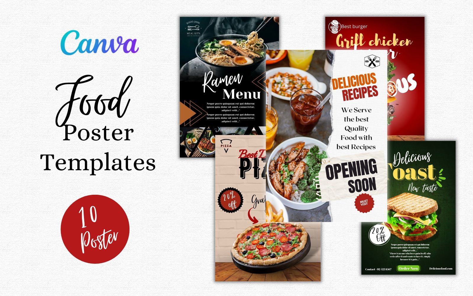 10 Amazing Food Poster Templates #325358 - TemplateMonster