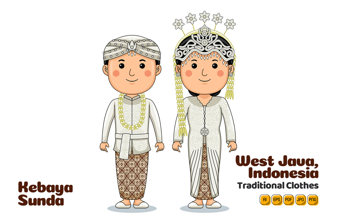 Kebaya Sunda Indonesia Traditional Cloth - TemplateMonster